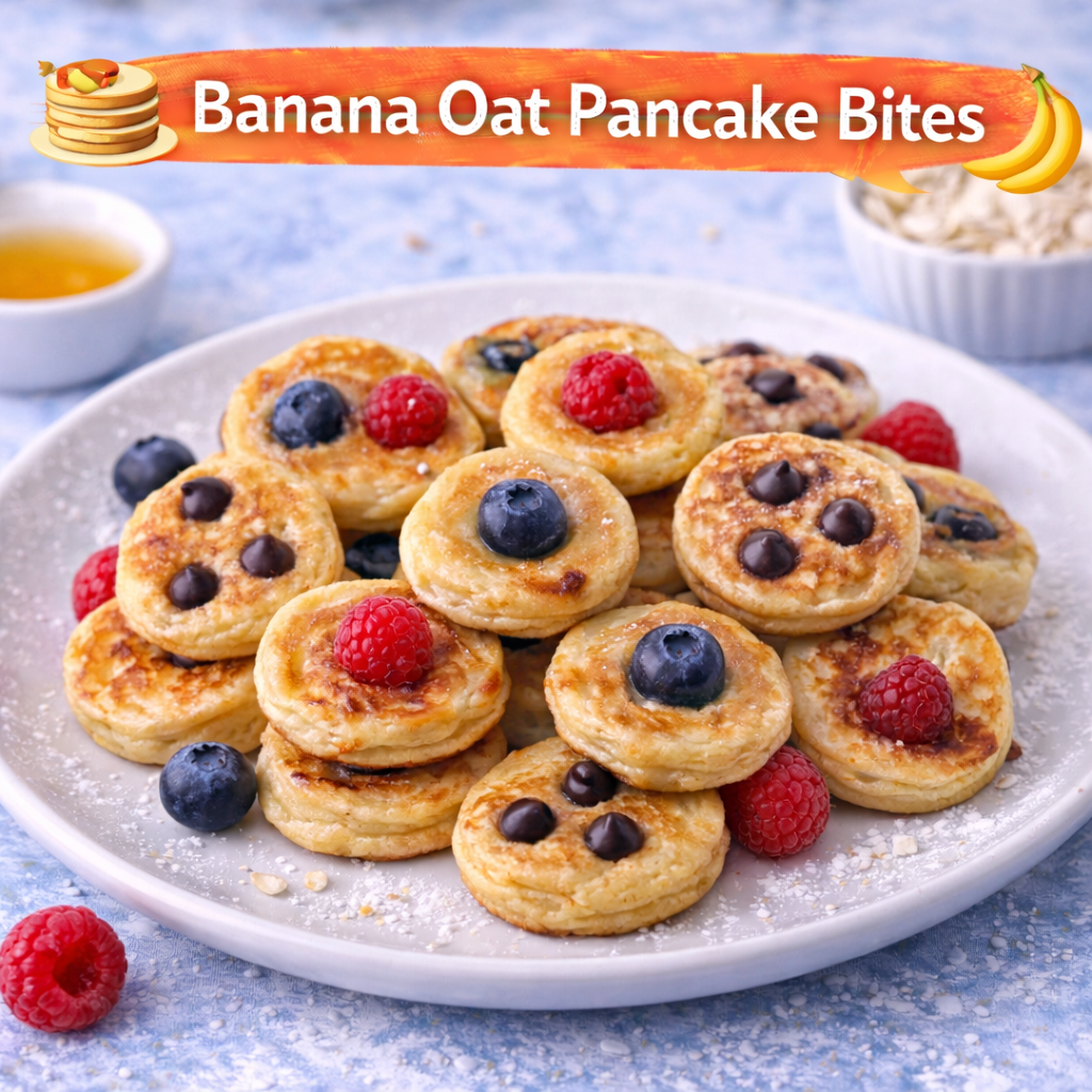 🥞 Banana Oat Pancake Bites