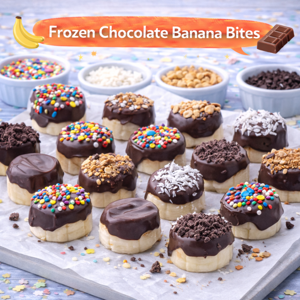 🍌 Frozen Chocolate Banana Bites
