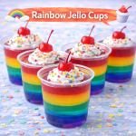 🌈 Rainbow Jello Cups