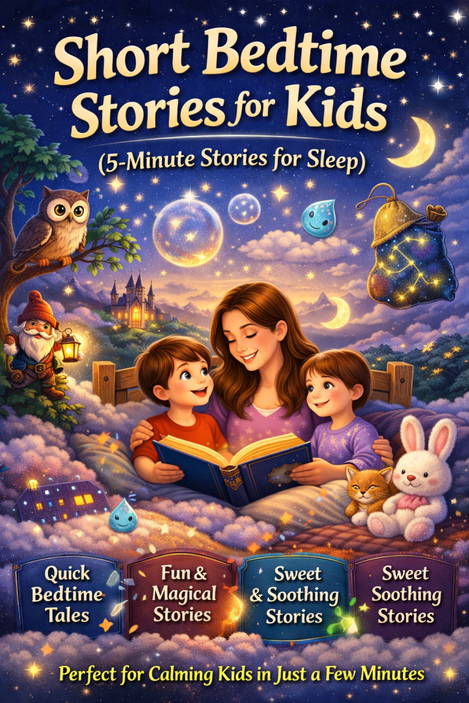 🌙 Short Bedtime Stories for Kids (5-Minute Stories for Busy Nights)